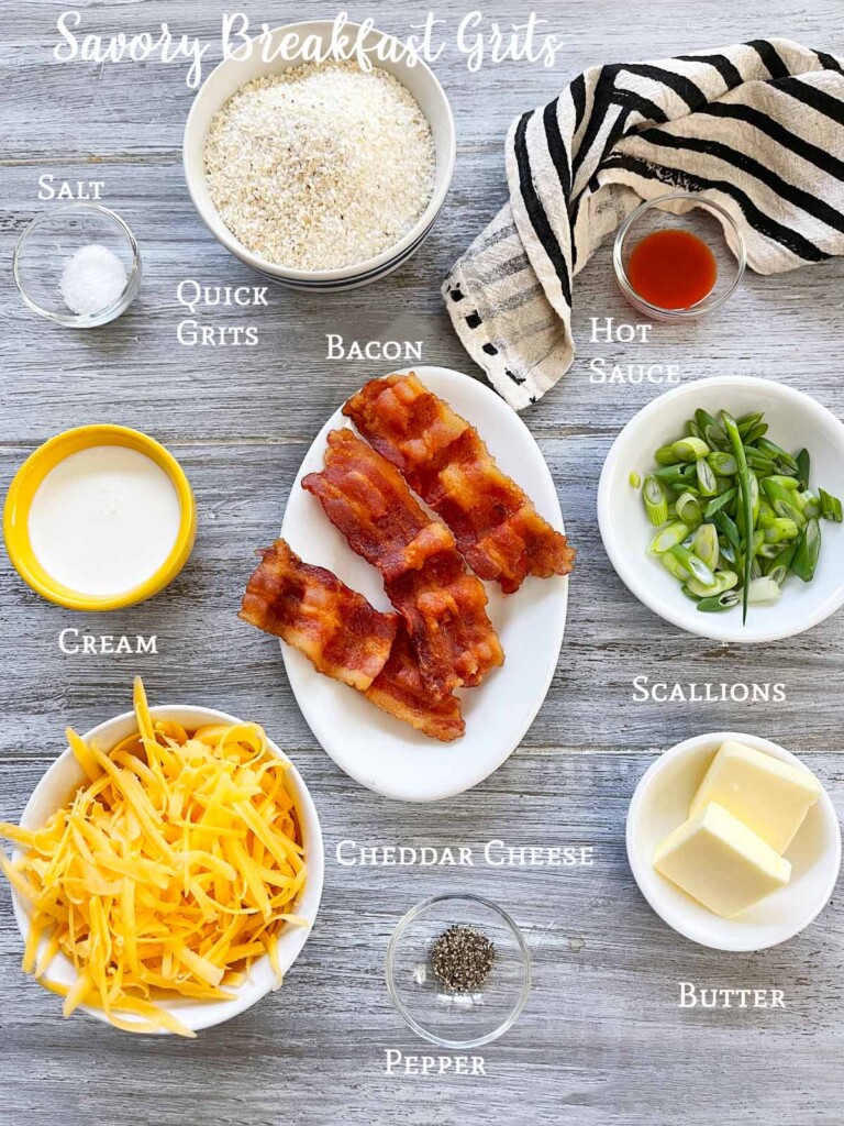 Buttery Corn Grits Recipe with Cheese and Bacon - Oh, That’s Good!