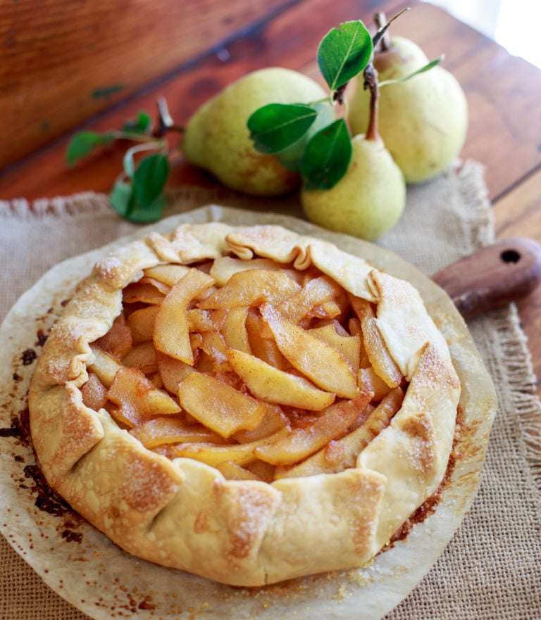 Rustic Pear Tart Recipe ~ Quick and Easy to Make - Oh, That's Good!
