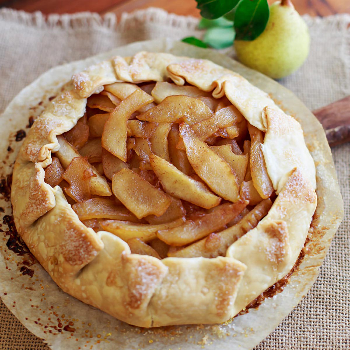 Rustic Pear Tart Recipe ~ Quick and Easy to Make - Oh, That's Good!