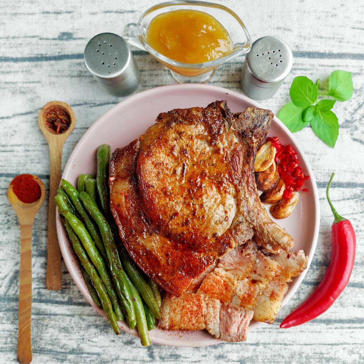 Air Fryer Pork Chops (No Breading) - Oh, That's Good